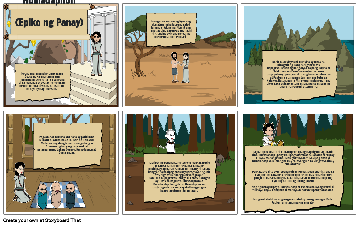 Humadapnon(Epikong Panay) Storyboard by 19300b36