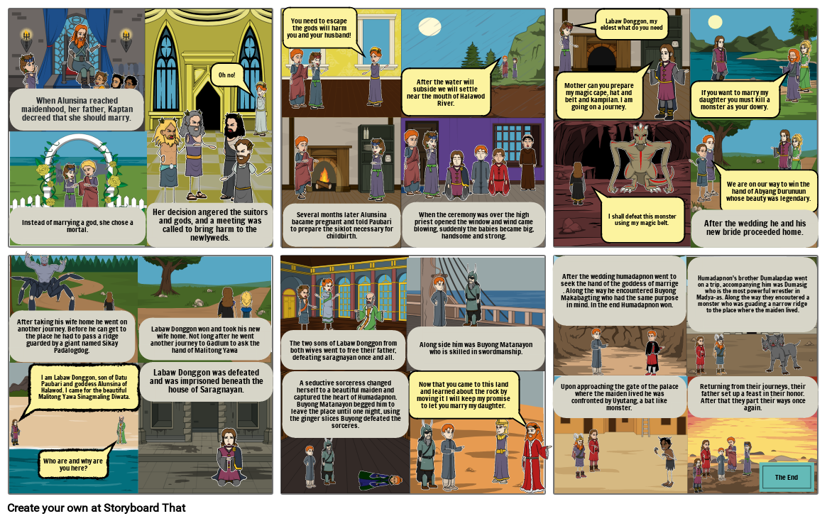 Humadapnon(Epikong Panay) Storyboard by 19300b36