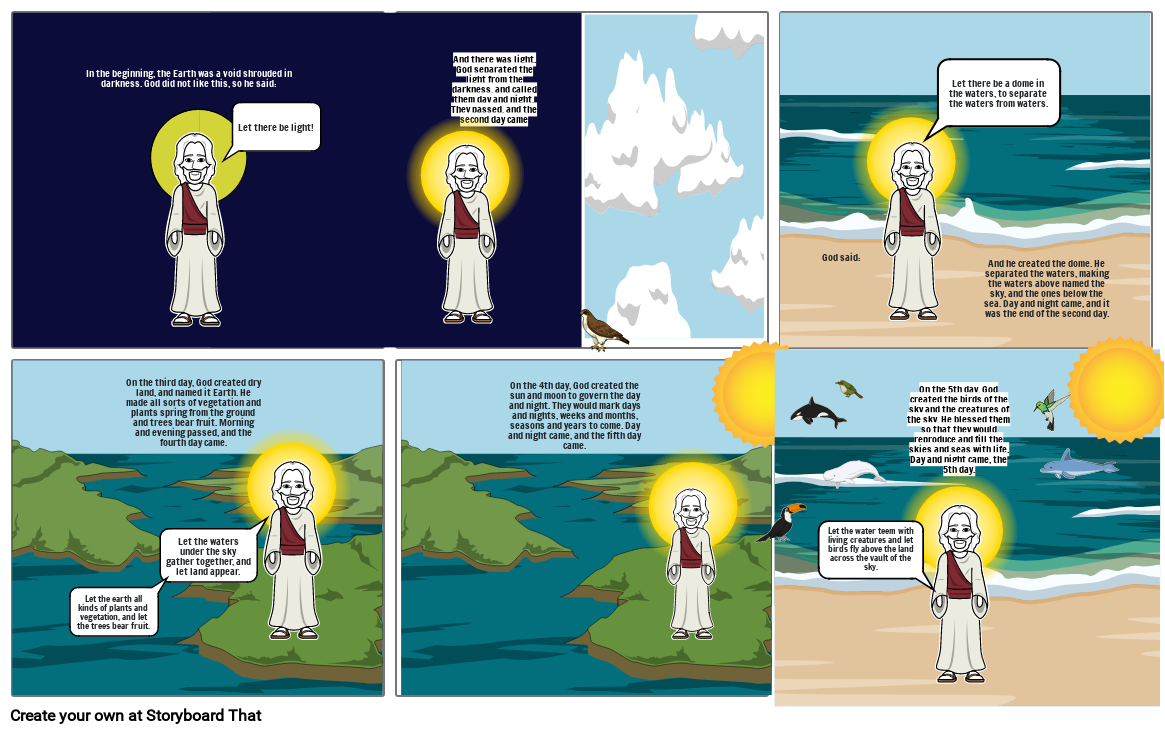 THE CREATION STORY Storyboard by 194c2cc5