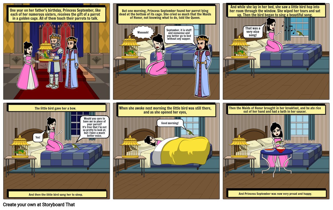 Princess September Storyboard By 1a19d678