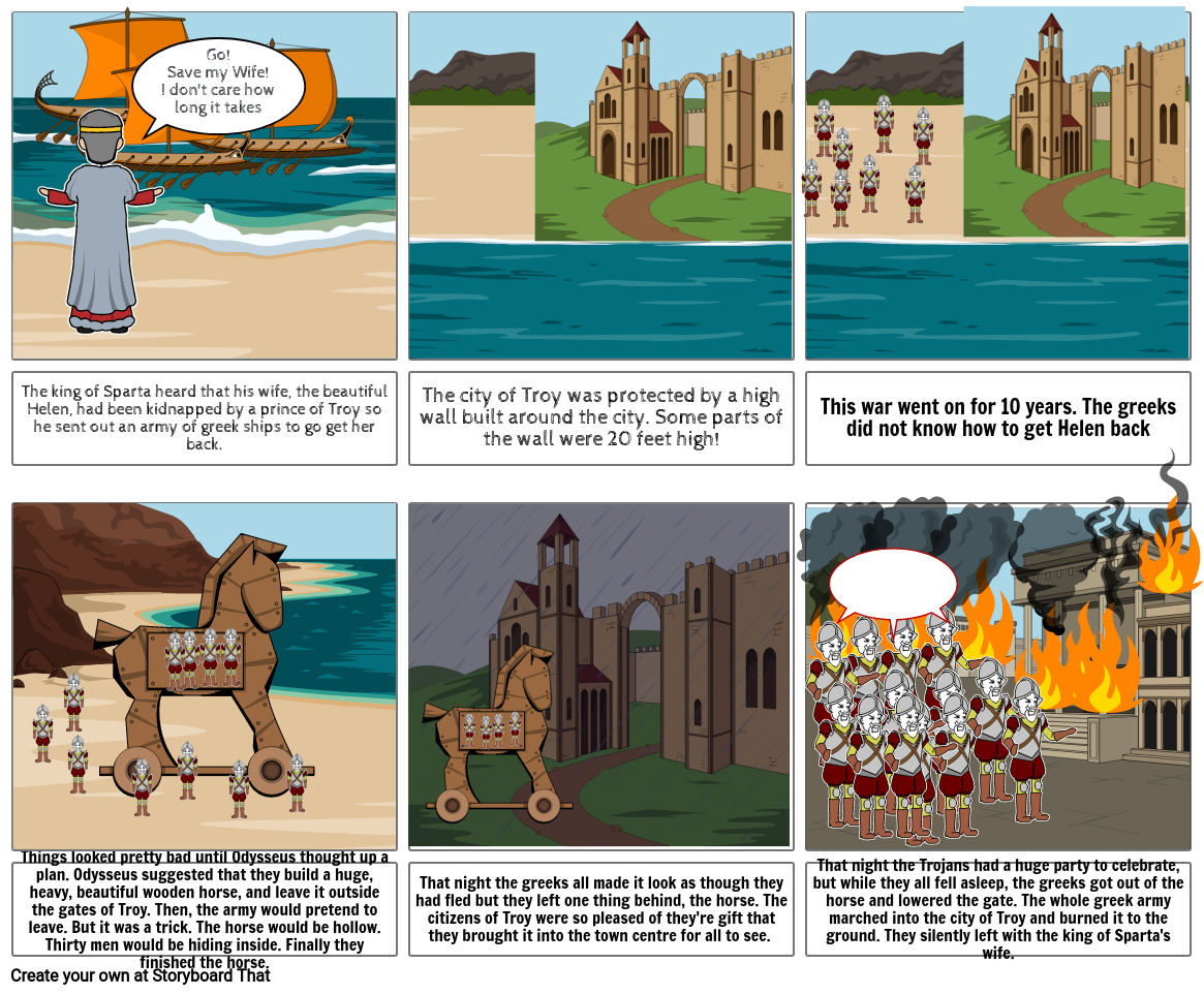 Trojan horse Storyboard by 1ad896fe