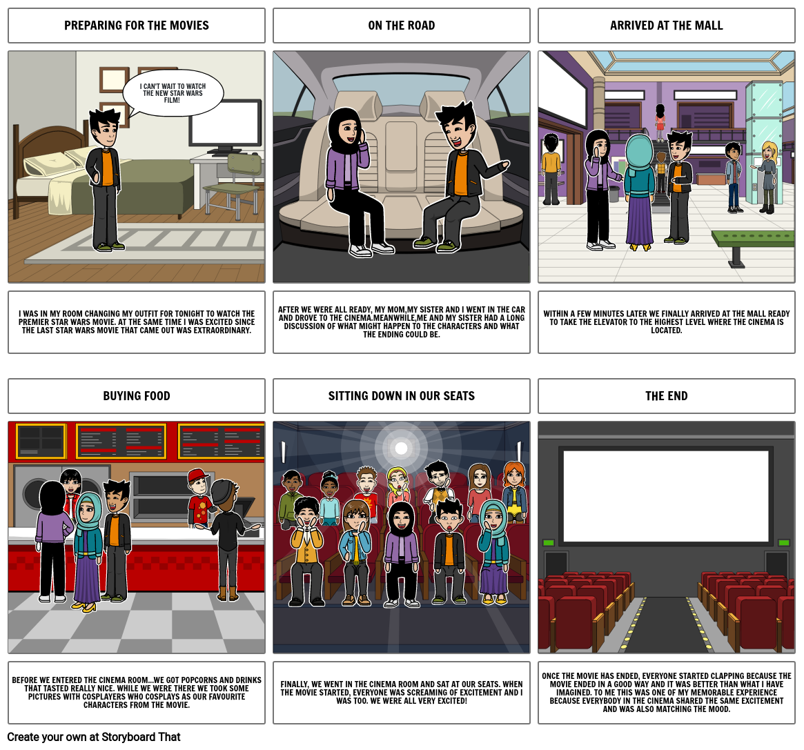 Memorable Experience Storyboard por 1b44f6de