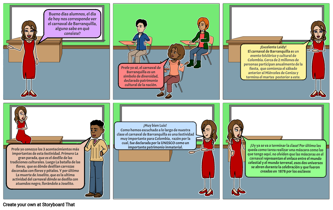 CARNAVAL DE BARANQUILLA Storyboard por 1b6a2694