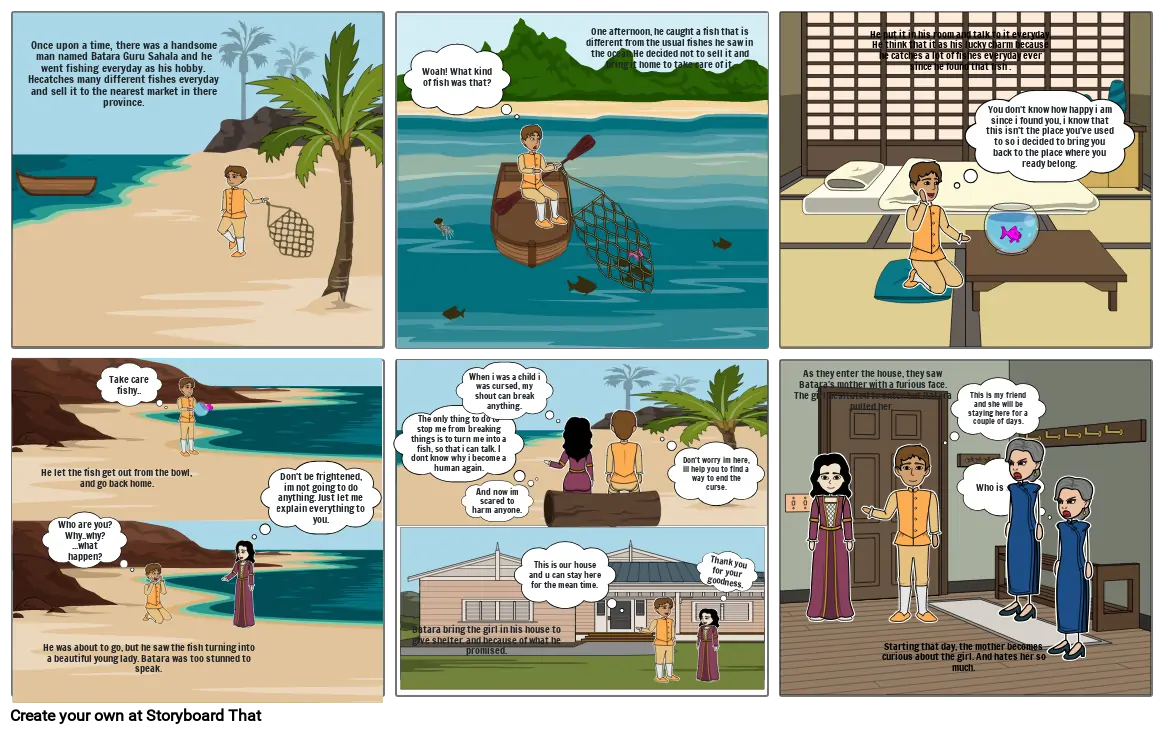 The Legend Of Lake Toba Storyboard By 1b890bd5