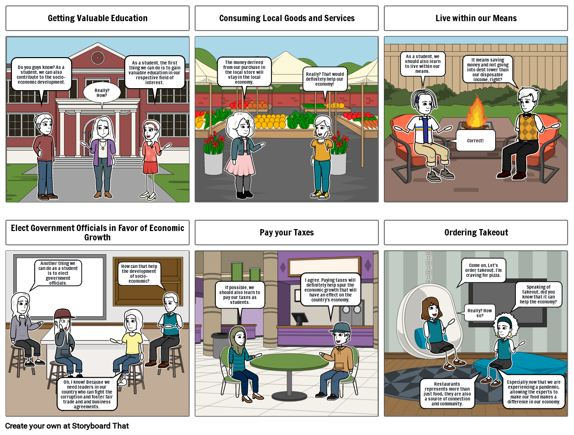 Comic Strip Storyboard by 1b90ec20