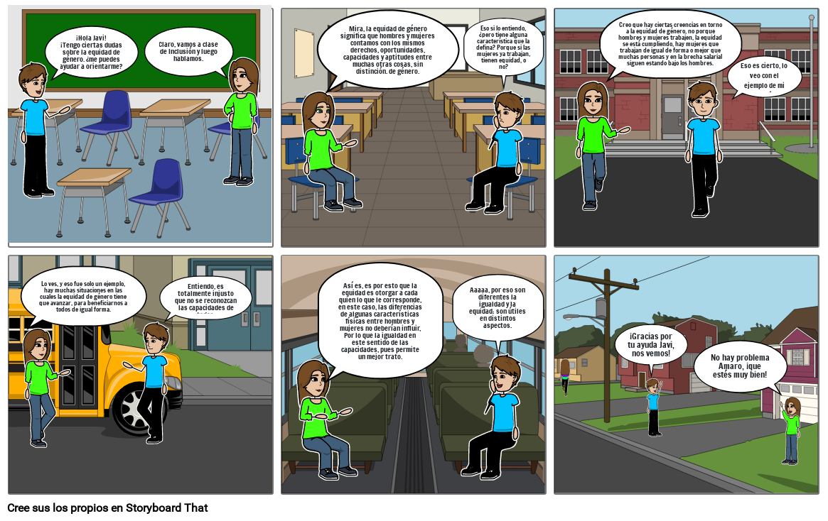 Igualdad de género Storyboard by 1bc8640c