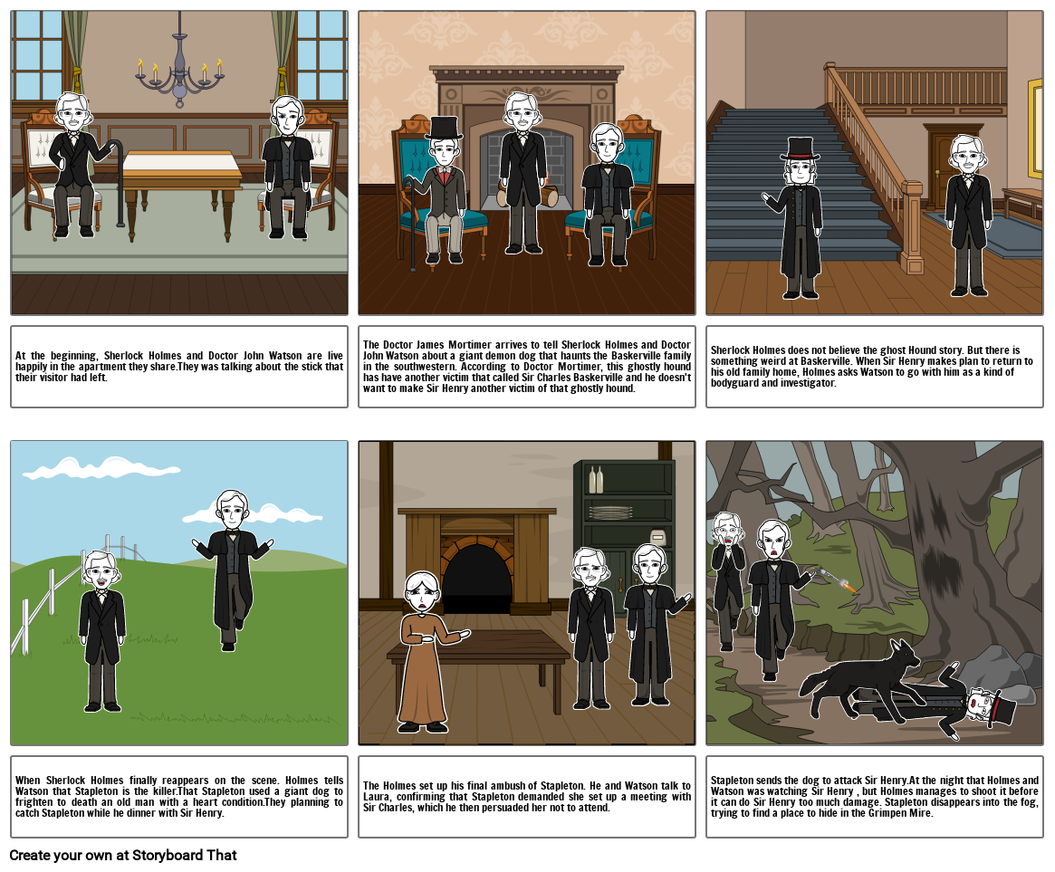 Hound of the baskervilles Storyboard by 1c3929e8