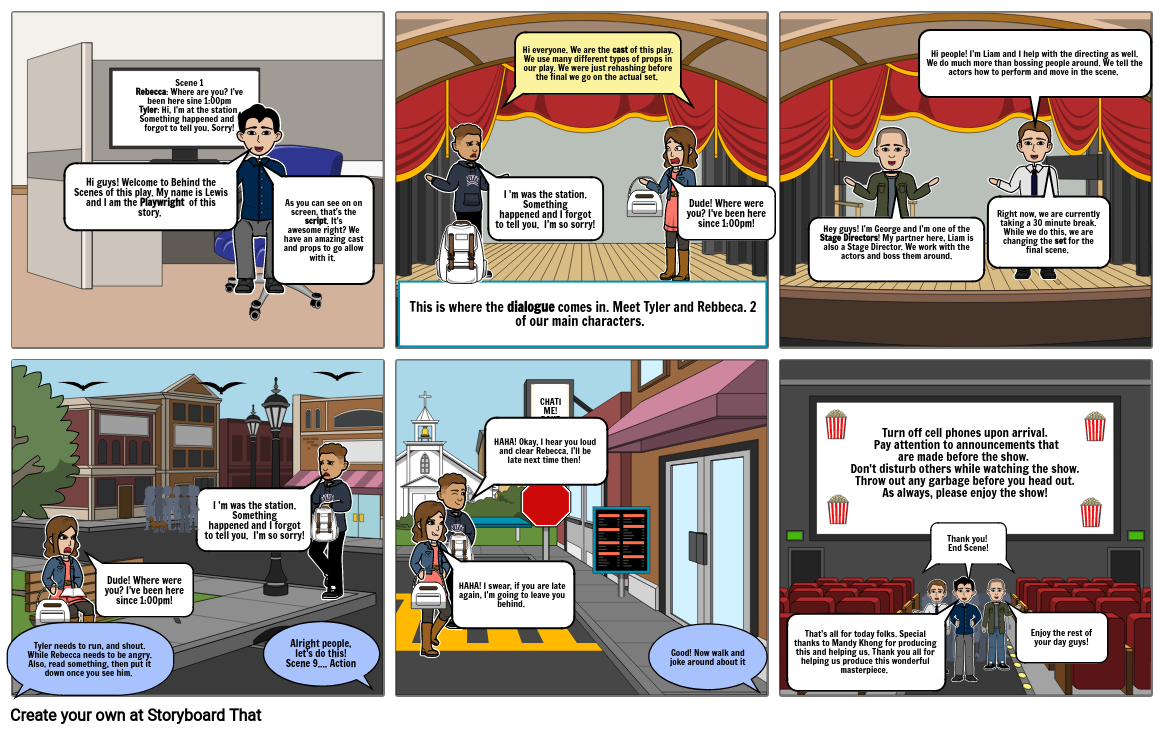 Drama Terms & Comic Storyboard por 1c3db0ed