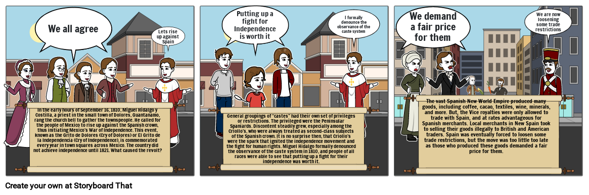 Mexican Independence Storyboard by 1c817d69