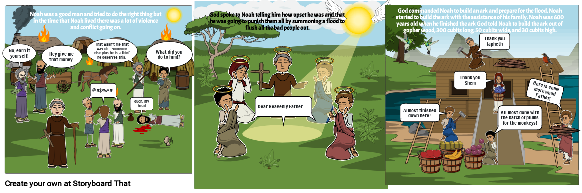 Noah's Ark and New Way of Life Storyboard por 1ce1b4ae
