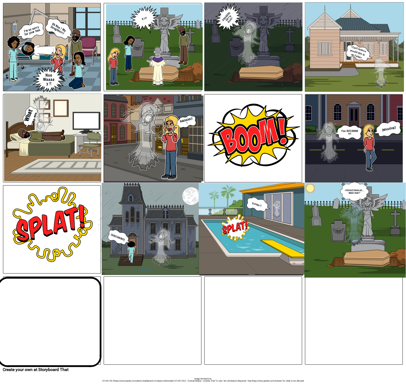 Graveyard Bash Storyboard par 1d26befd