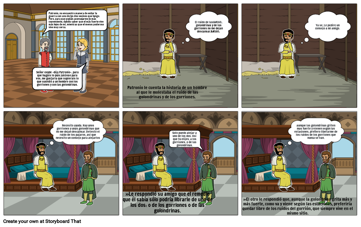 EL CONDE LUCANOR Storyboard por 1d7d9067