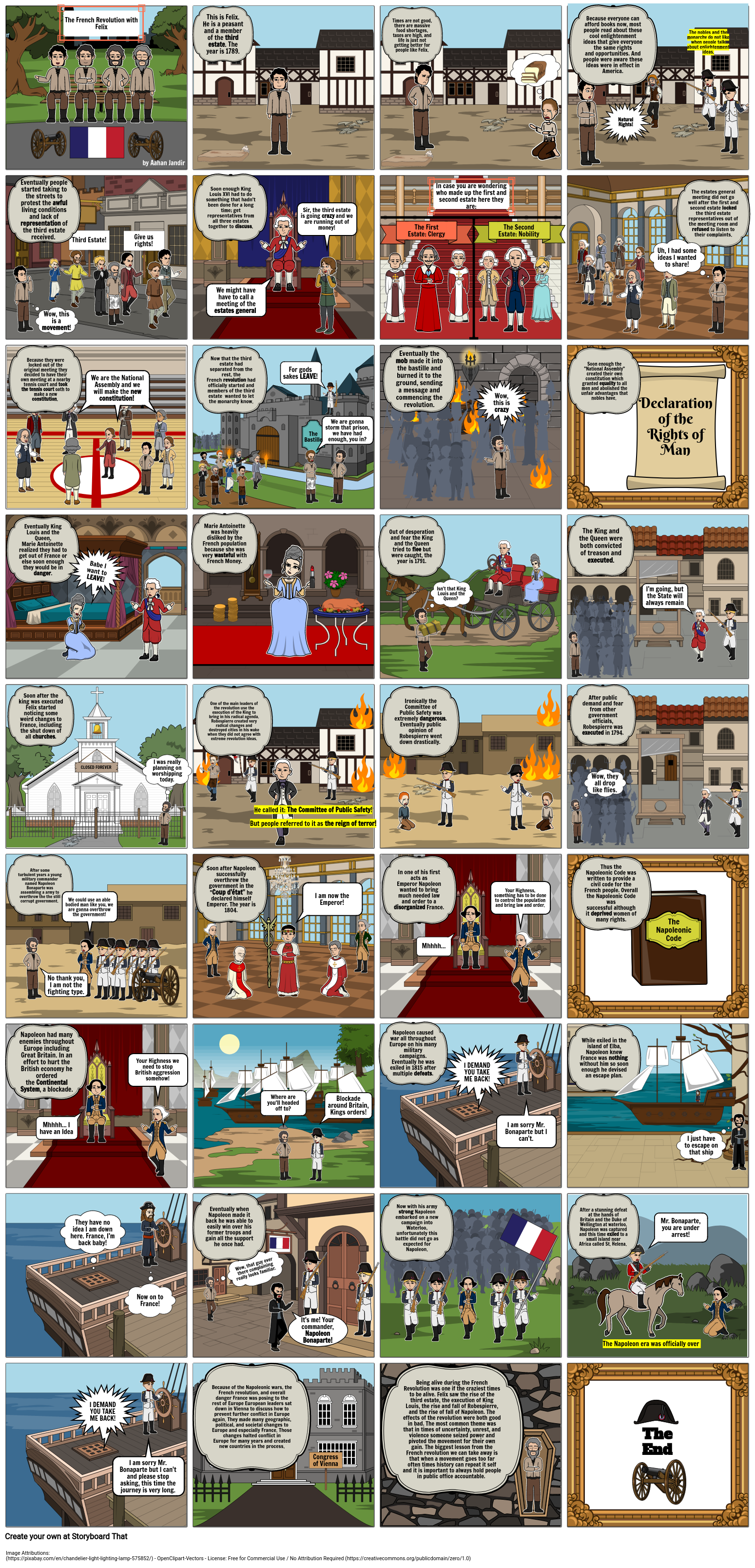 French Revolution Storyboard par 1e79bb79