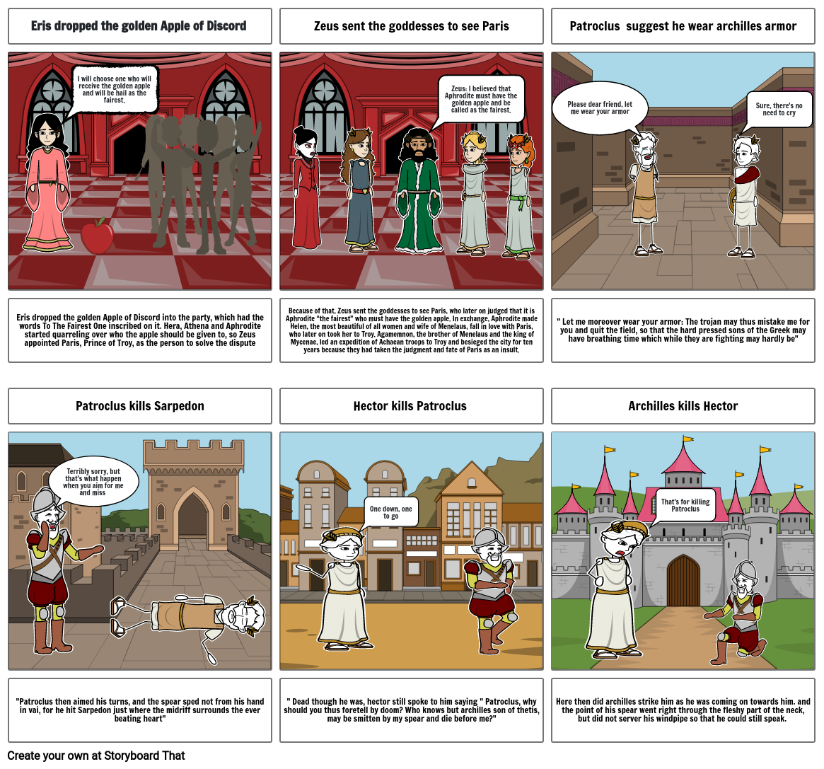 Performance Task: Comic strip Storyboard by 1e801718