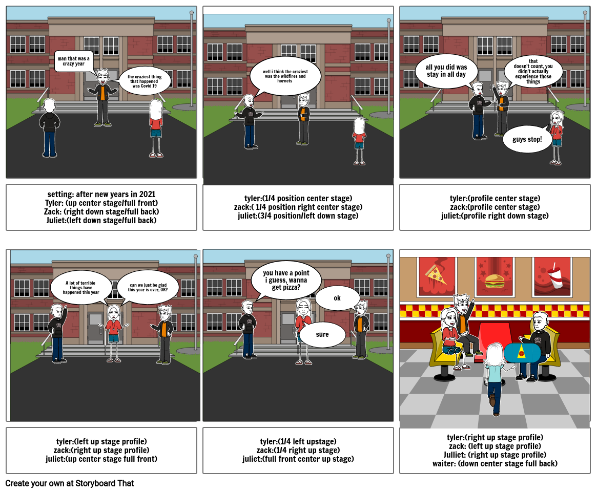 restaurant argument Storyboard por 1ea27523