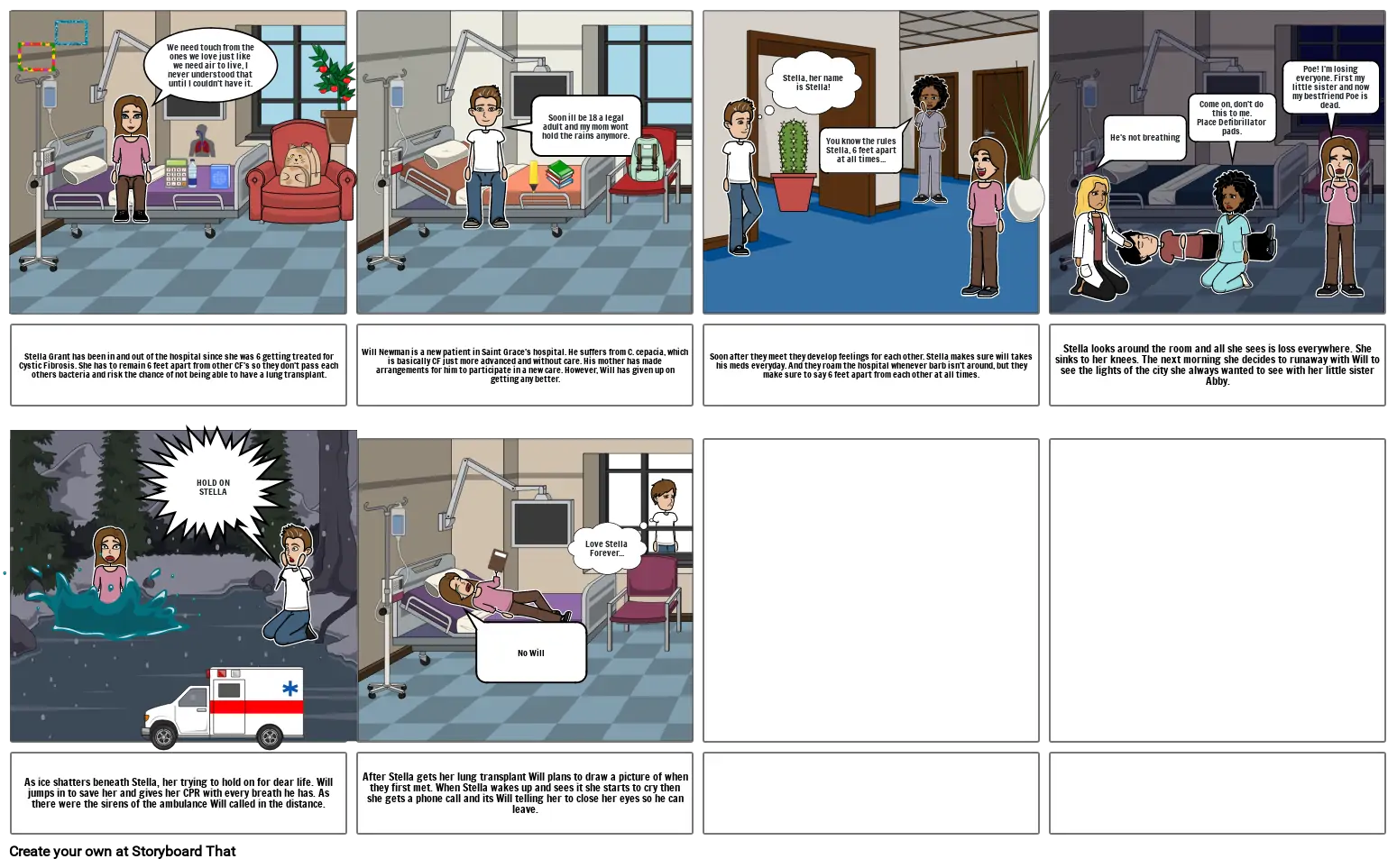 Five Feet Apart Storyboard by 1eb29753