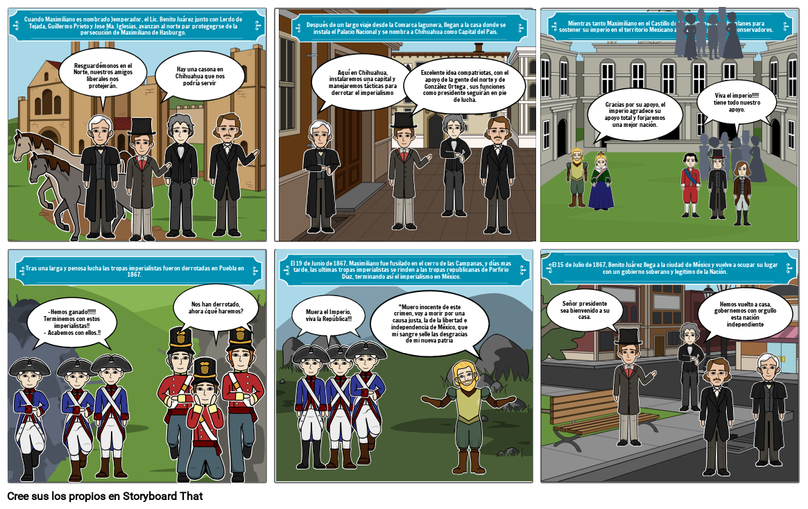 Comic Benito Juarez Storyboard Door 1ed225b8