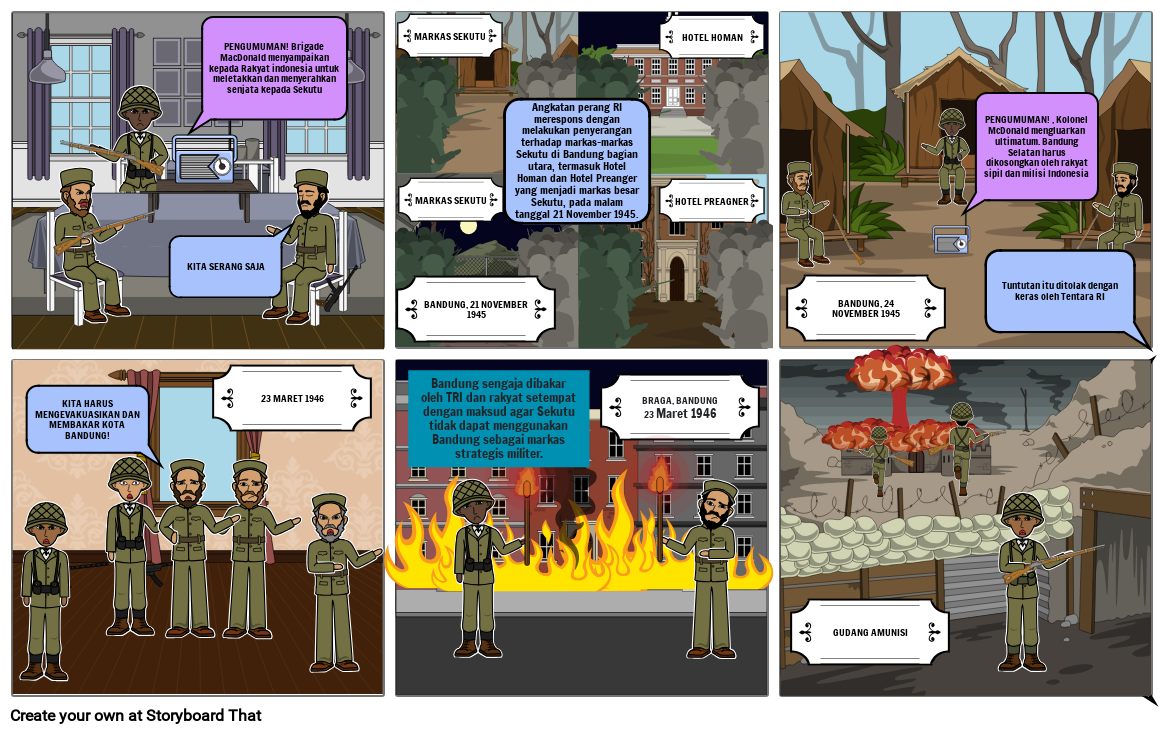 Bandung Lautan Api Storyboard par 1f505bc6