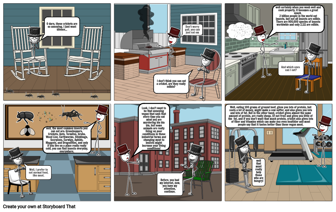 Eating bugs part: 1 Storyboard par 1fb39471