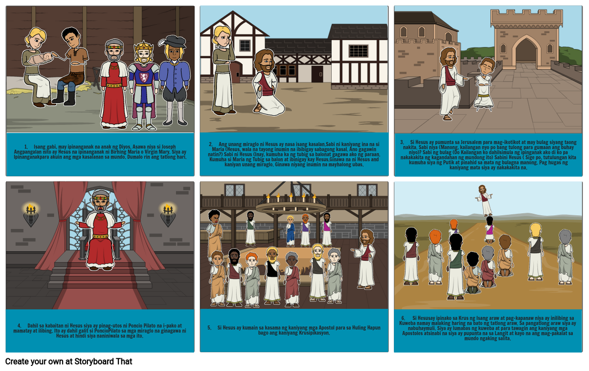 The Life of Christ Storyboard by 20120123