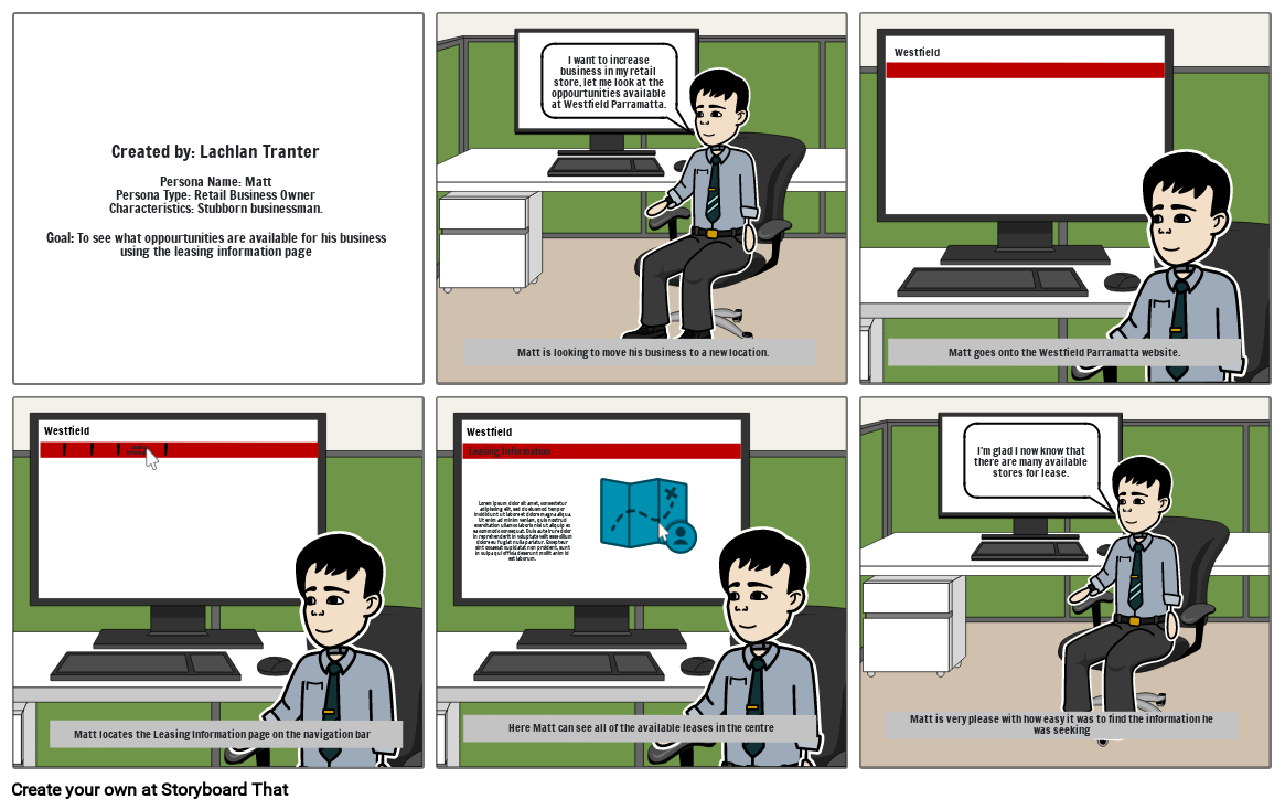 Persona #1 Storyboard by 20144679