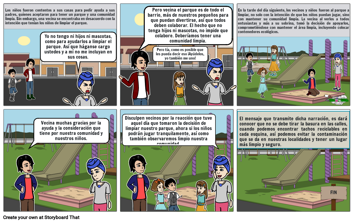 Parque sucio Storyboard by 20711781