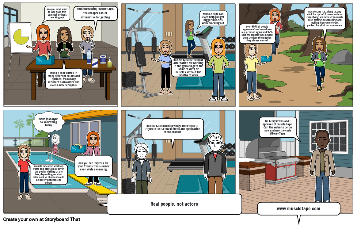 muscle tape Storyboard by 209f41c6