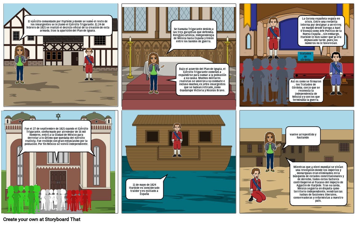 1821 primer imperio Storyboard by 20cba271