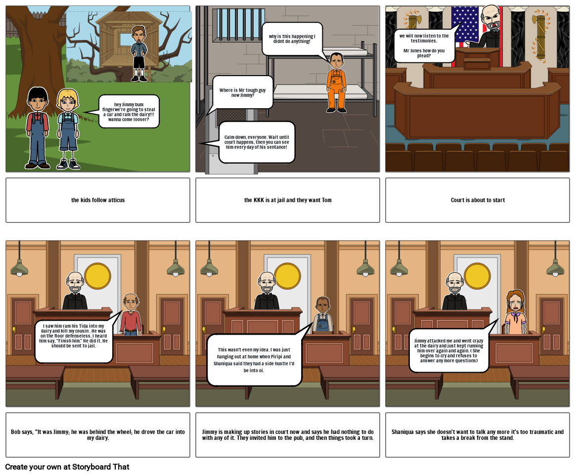Jimmy goes to Jail Storyboard par 2121b92a