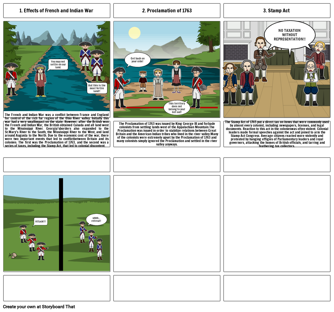 american revolution Storyboard by 21b3ffd1