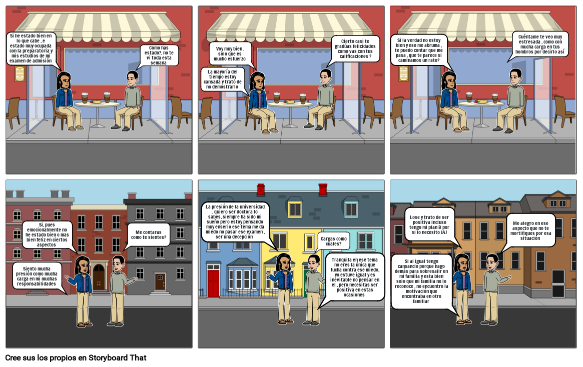 Reprimir emociones Storyboard by 2217d654