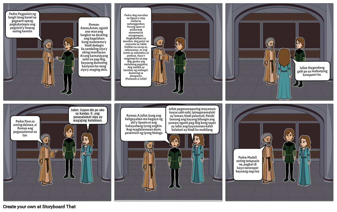 ROMEO AND JULIET Storyboard par 224d6a8d