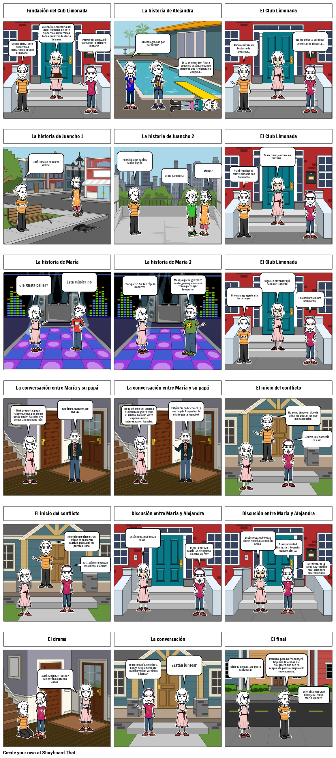 El Club Limonada Storyboard by 226134ab