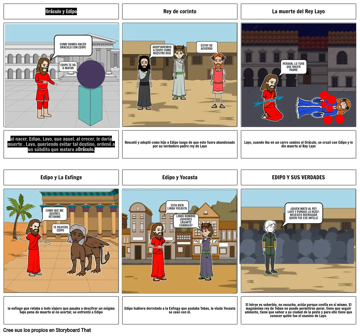 EDIPO REY Storyboard por 2288b780