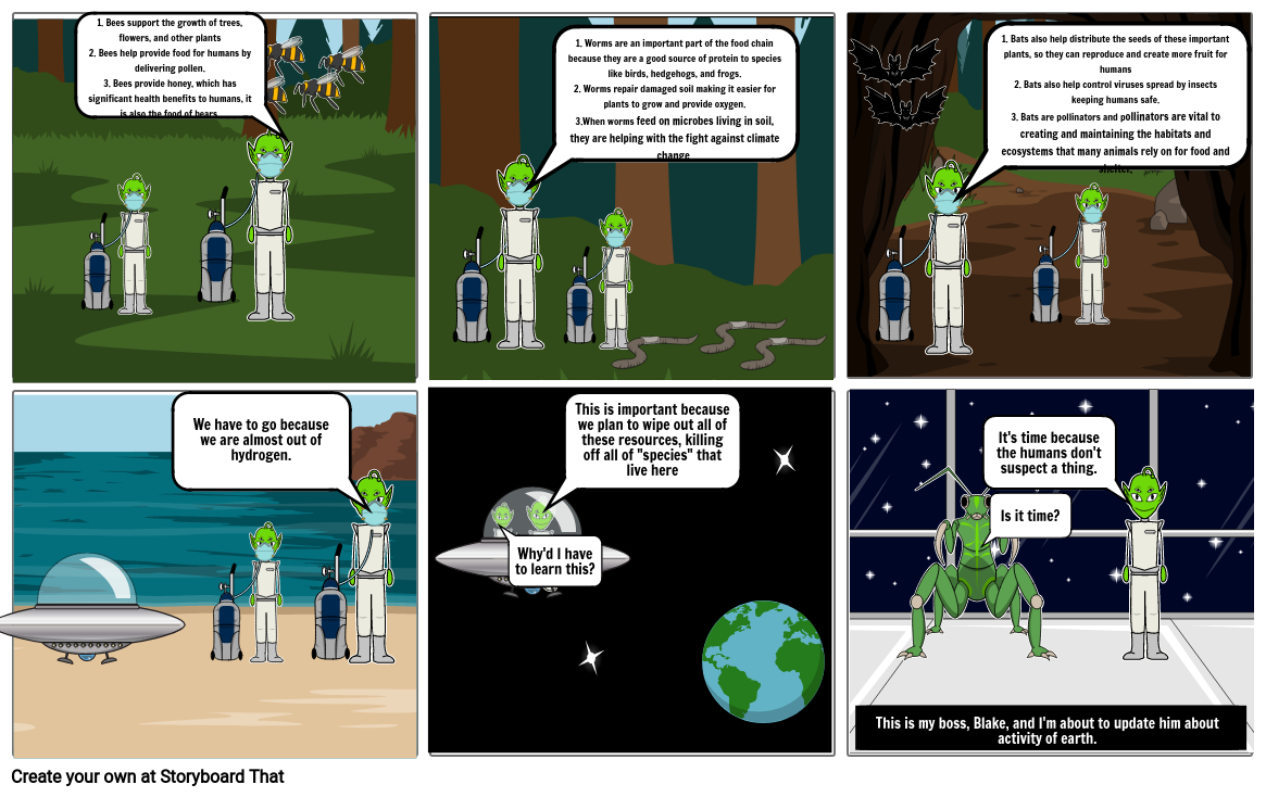 Alien Invader 2 Storyboard por 22967dab