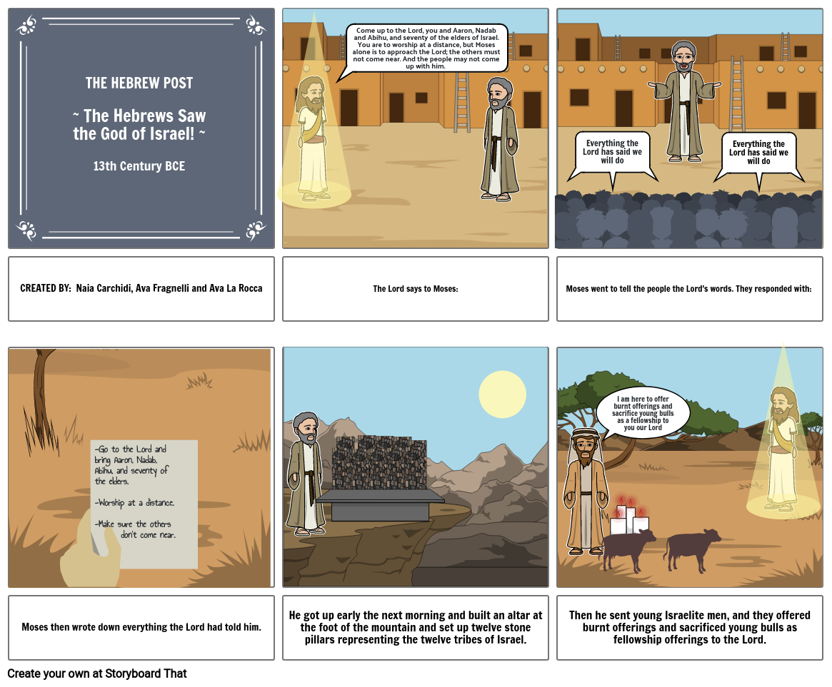Exodus Comic Strip Storyboard por 22a5d61f