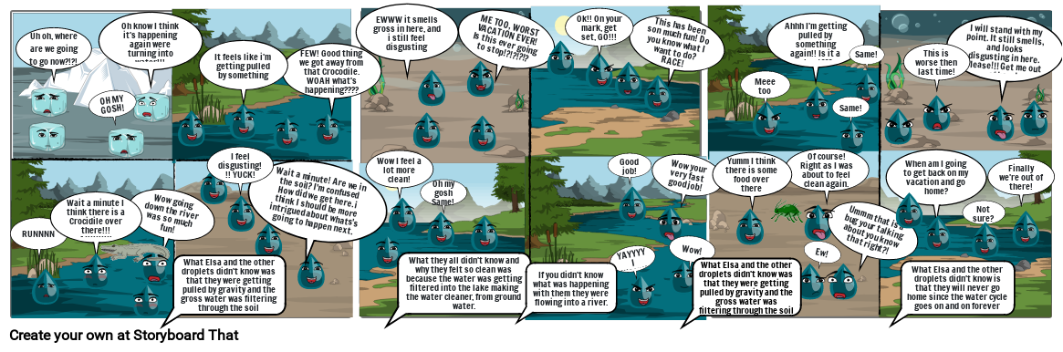Water Cycle Part 2 Storyboard by 232ed50f