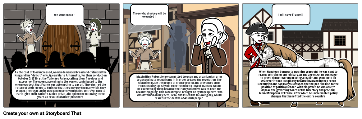 French Revolution Storyboard by 234f7e33