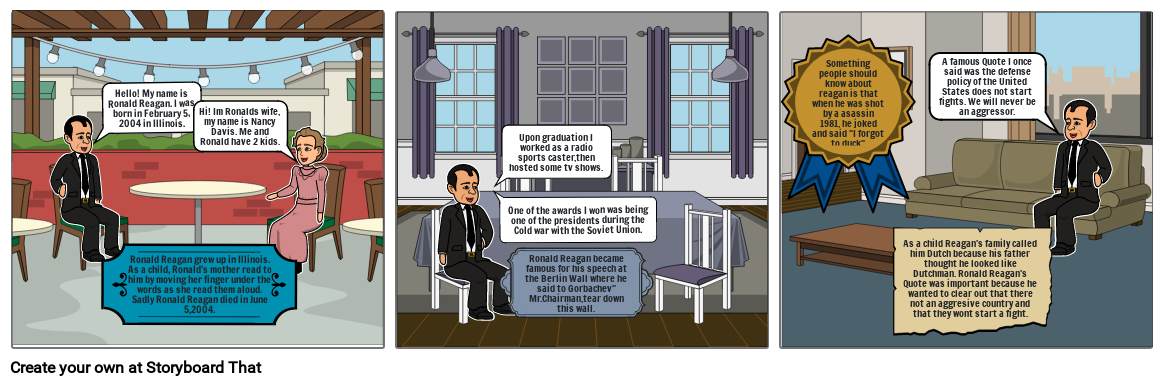 Ronald Regan Storyboard by 23bddf5f