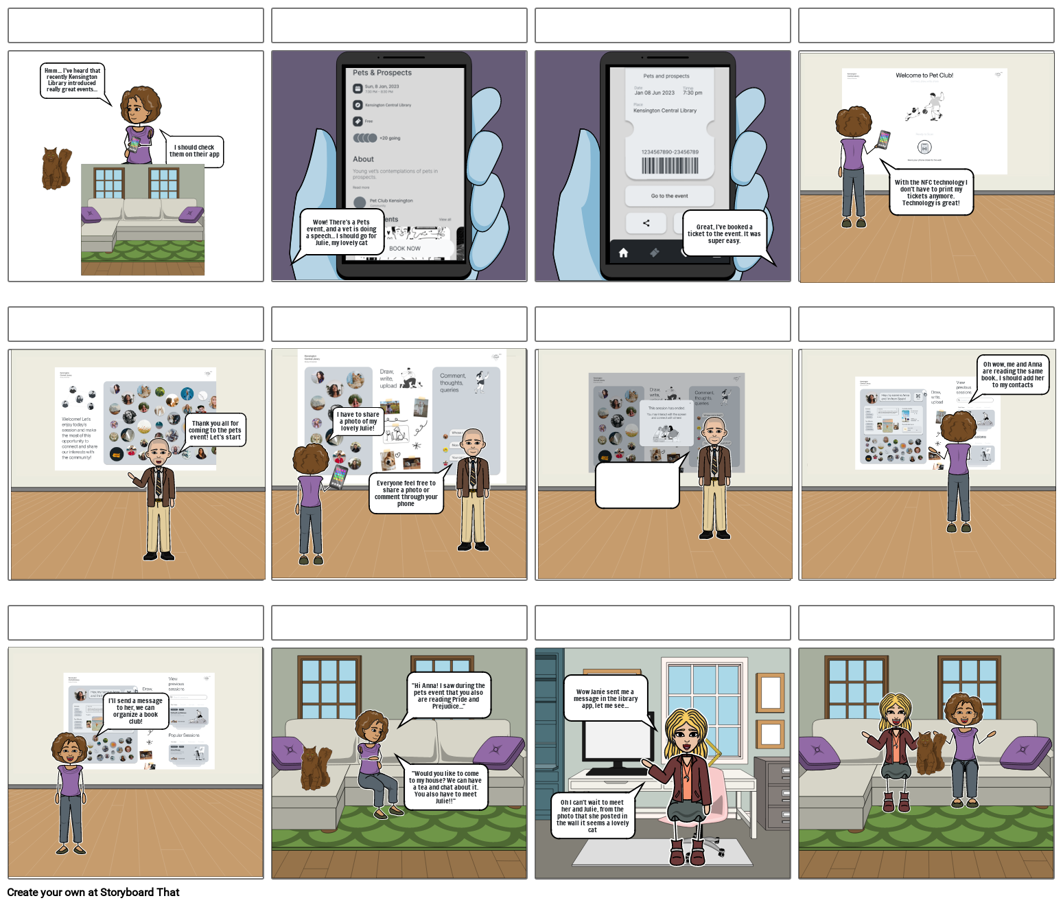 Interactive Events Wall Storyboard por 2411ff41