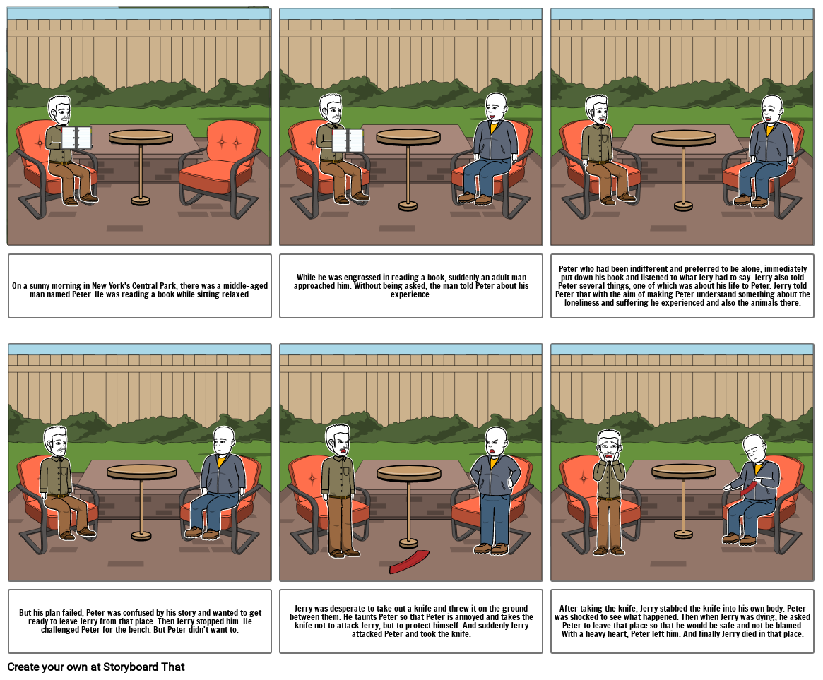 The Zoo Story Sparknotes : The Zoo Story Pages 9-12 Summary and ...