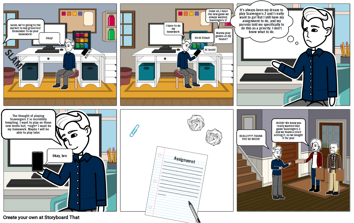 Comic Strip Storyboard par 24b45d49