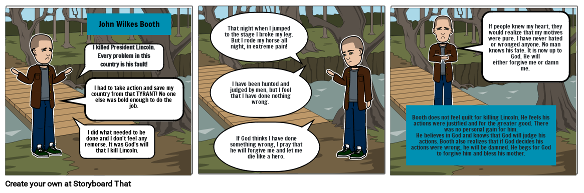 Booth and Hamlet Justification Storyboard by 24slove