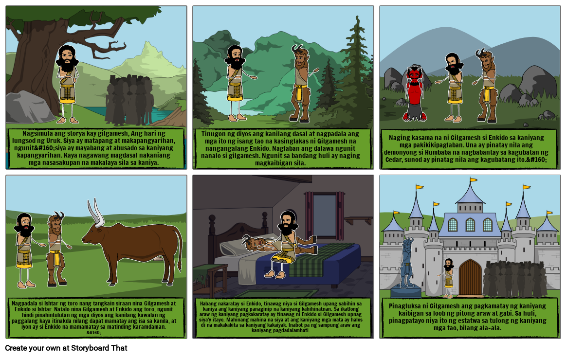 Epiko ni Gilgamesh Storyboard by 2539b1ef