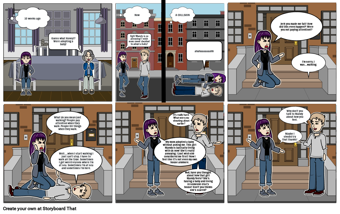 Jill, Mandy and Caden meet Storyboard par 25733c24