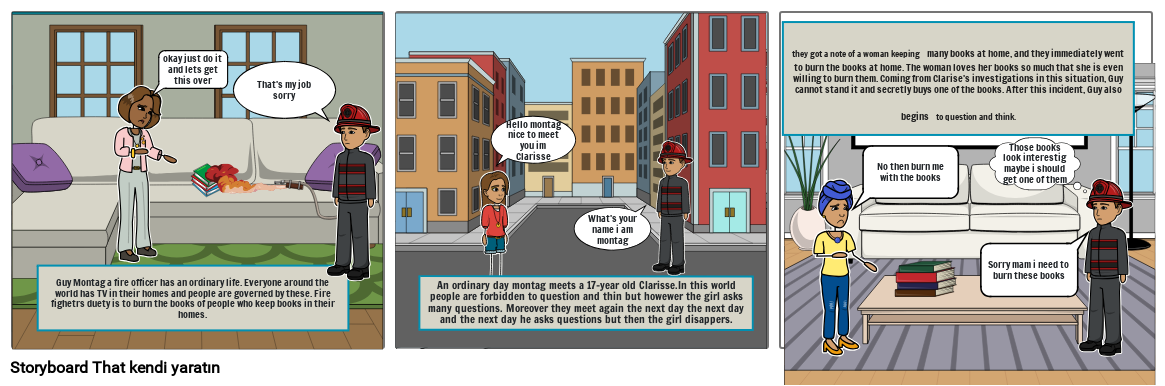 Fahrenheit 451 LA HW Storyboard por 2620acb3