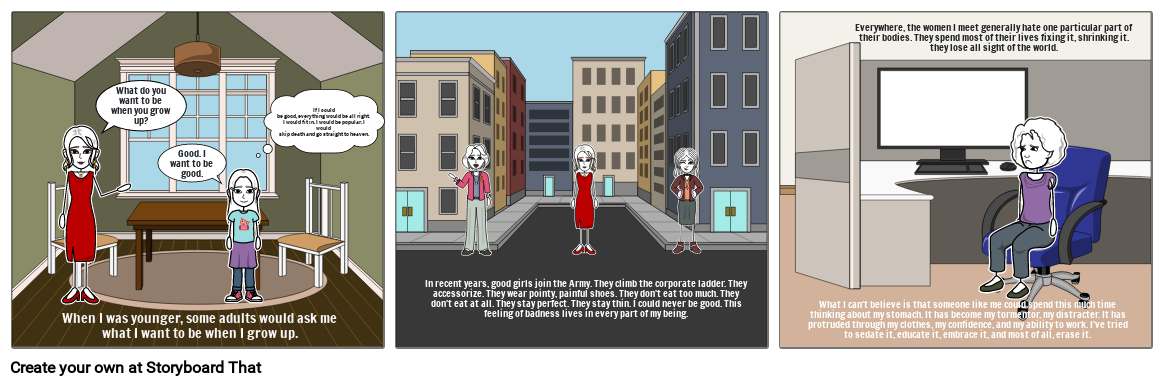The Good Body Storyboard par 267a99f9