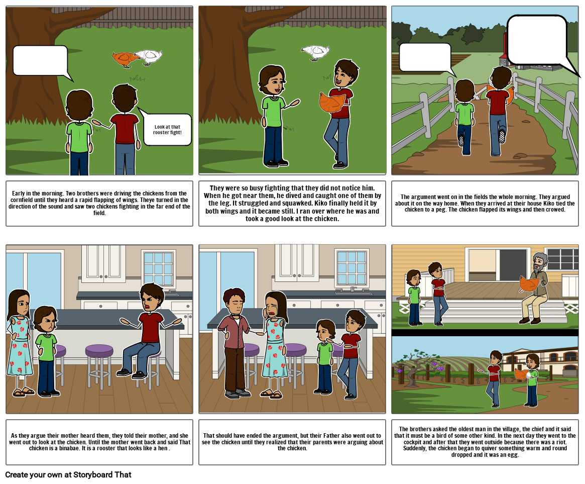 My brother's peculiar chicken Storyboard von 267c0805