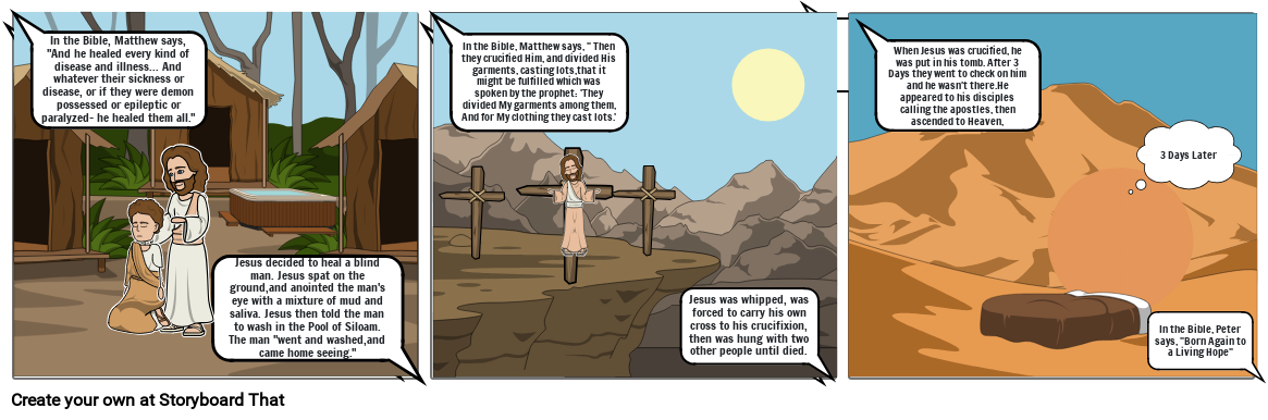 The Life of Jesus Part 2 Storyboard by 26ea673085