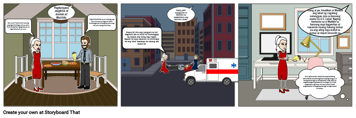 Ang Kuwintas Storyboard par 27049f0d